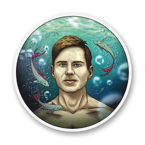 Купить стикер Стикер "Вода" - Абстракция