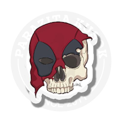Купить стикер Deadpool dead skull - Комиксы